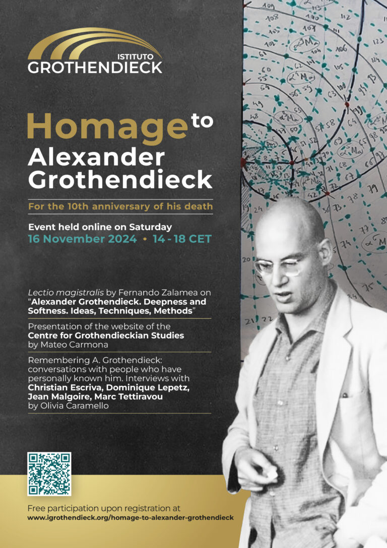 Videos of the event “Homage to Alexander Grothendieck” - Istituto ...